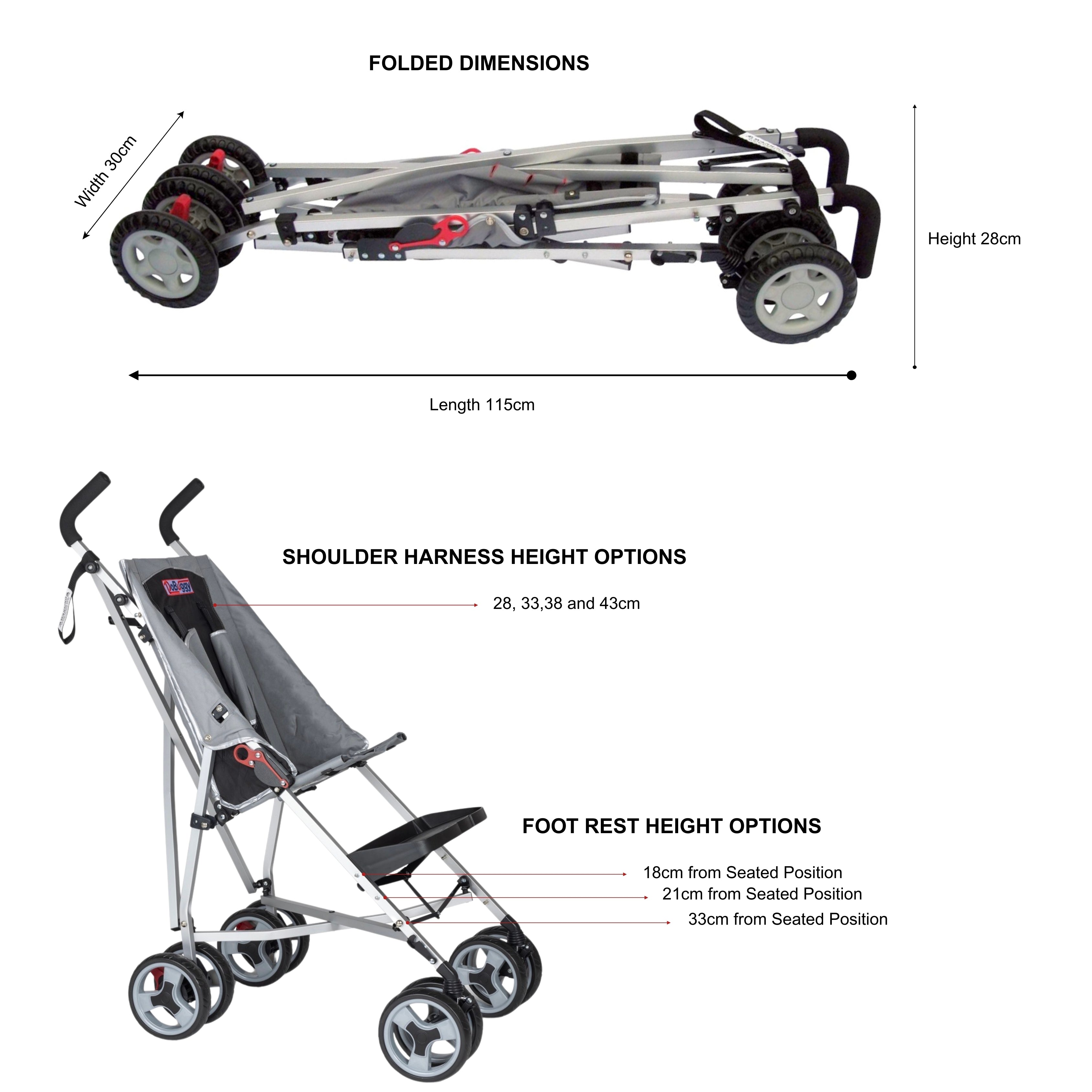 DoBuggy Adapted Push Chair with Basket | Your Capability Store